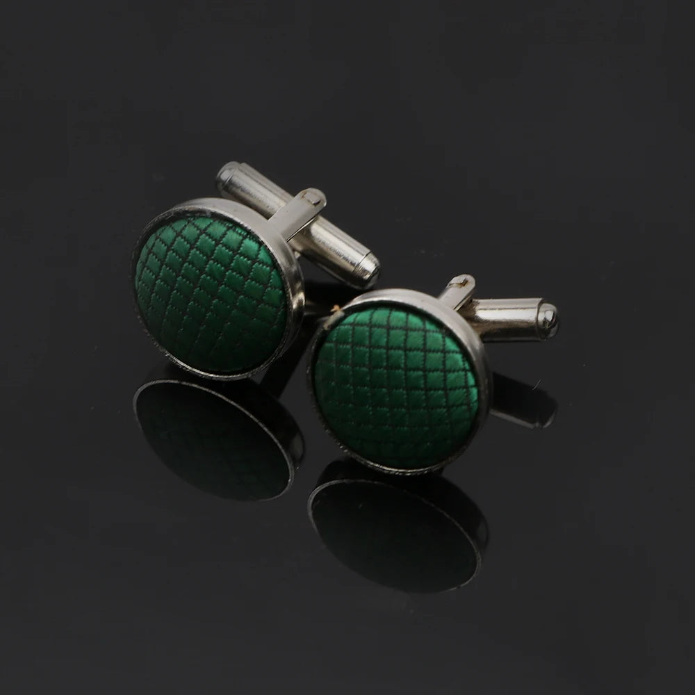Talisman Cufflink - Green Plaid