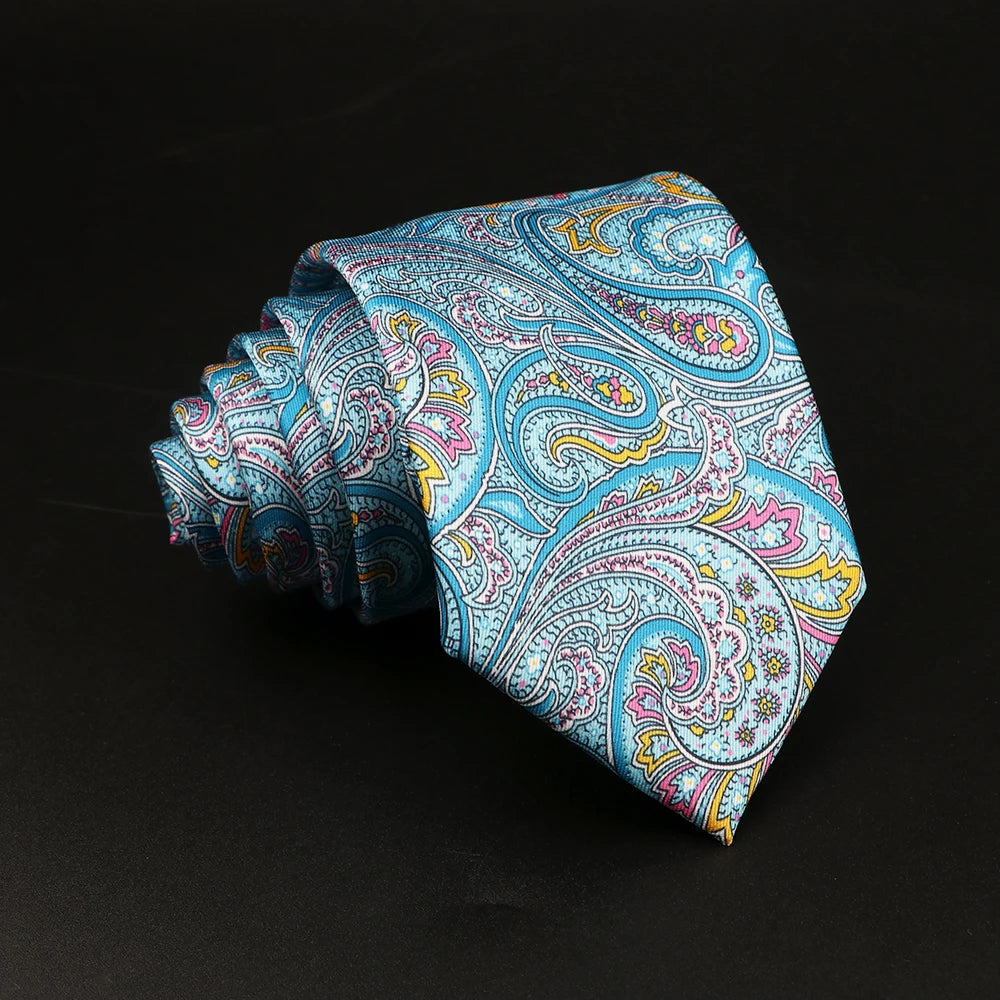 Brivio - Azure Whimsy Paisley Tie
